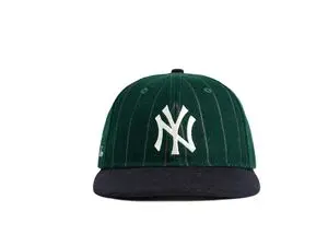 Aimé Leon Dore New Era Wool Pinstripe Yankee Cap - Green/navy Blue