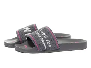 Off-White Chenille Embroidered Slides