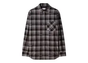 Off-White Checked Flannel - Grey/black