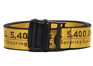 Off-White Classic Industrial Belt - Yellow/black