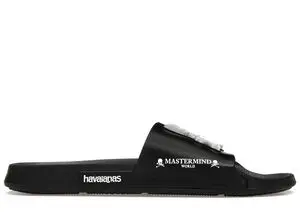 MASTERMIND Havaianas Slide - Black/white