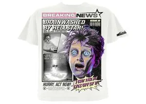 HELLSTAR Breaking News T-shirt - White