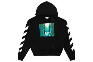Off-White Diag Waterfall Hoodie - Black