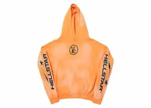 HELLSTAR Graphic Hoodie - Orange Dye