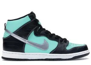 Nike Dunk High Diamond Supply Co - Aqua/chrome/black