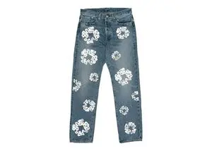 DENIM TEARS X Levi's 501 Rhinestone Wreath Jeans