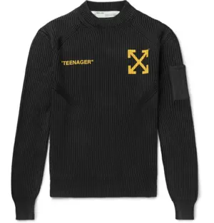 Off-White Flamed Bart Knit Sweater