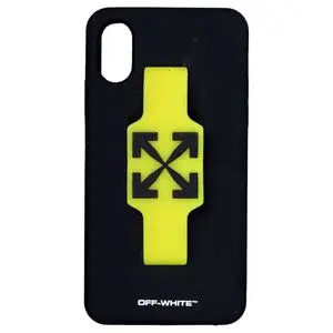 Off-White Finger Grip Iphone Xs Case - Black/yellow