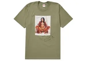 Supreme Lil Kim Tee Shirt - Light Olive