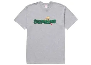 Supreme Lizard Tee Shirt - Heather Grey
