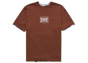Supreme Layered Short Sleeve Top - Brown