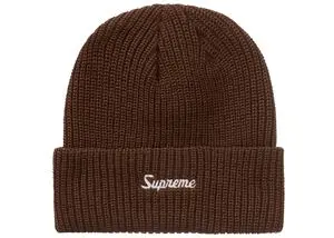 Supreme Loose Gauge Beanie - Brown