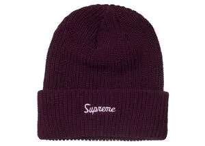 Supreme Loose Gauge Beanie Eggplant