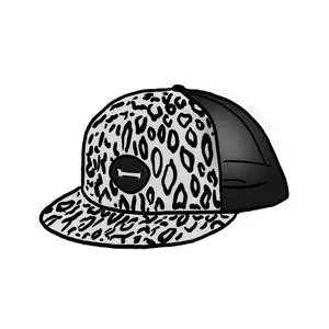 Supreme Leopard Mesh Back 5panel Cap - Black