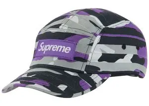 Supreme Layered Camo Camp Cap - Purple