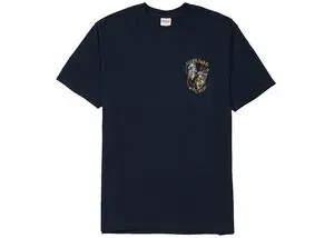 Supreme Laugh Now Tee Shirt - Navy Blue