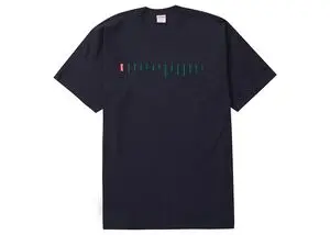 Supreme Location Tee Shirt - Navy Blue