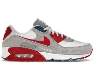 Nike Max 90 Athletic Club Sneakers - White/grey/red