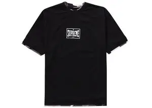 Supreme Layered Short Sleeve Top - Black