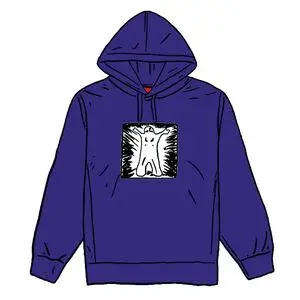 Supreme Leigh Bowery Hooded Sweatshirt - Dark Royal