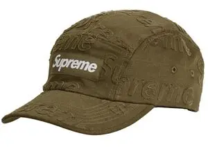 Supreme Lasered Twill Cap - Olive
