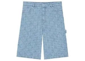 Givenchy 4g Denim Carpenter Bermuda Shorts