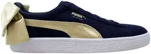 PUMA Suede Bow Varsity Sneakers - Peacoat/metallic Gold