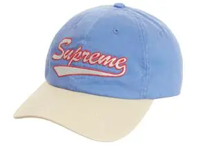Supreme Leather Visor 6-panel Cap - Royal