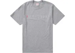 Supreme Location Tee Shirt - Heather Grey