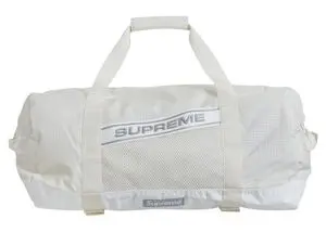 Supreme Logo Duffle Bag - White