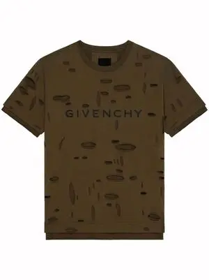 Givenchy 2 Layers Classic Fit Hole T-shirt