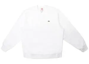 Supreme Lacoste Crewneck Sweatshirt - White
