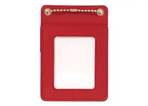 Supreme Leather Id Holder + Wallet - Red
