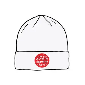Supreme Lenticular Patch Beanie - White