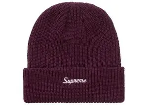 Supreme Loose Gauge Beanie Burgundy