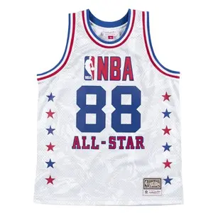 A BATHING APE Aape X Mitchell & Ness 1988 Allstar Swingman Jersey - White