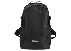 Supreme Leather Backpack - Black