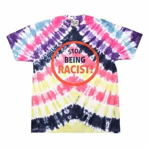 GALLERY DEPT. Stop Being Racist Tie Dye T-shirt - Rainbow