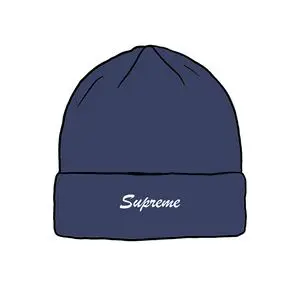 Supreme Loose Gauge Beanie - Navy Blue