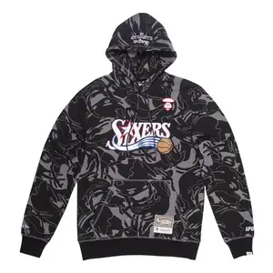 A BATHING APE Aape X Mitchell & Ness Philadelphia 76ers Hoodie