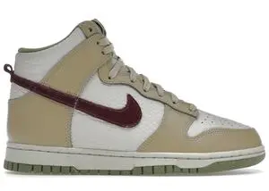 Nike Dunk High Tumbled Sneakers - Tan/white/brown