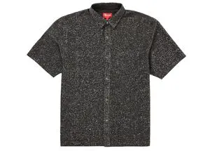 Supreme Lurex Short Sleeve Shirt - Black