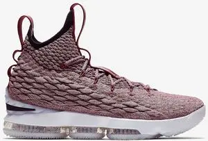 Nike Lebron 15 Sneakers - Taupe Grey/team Red/black