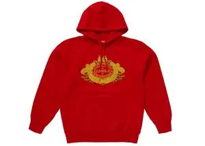 Supreme Love Or Hate Hooded Sweatshirt - Red