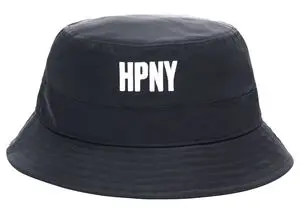 Heron Preston Hpny Emb Nylon Bucket Hat - Black/white