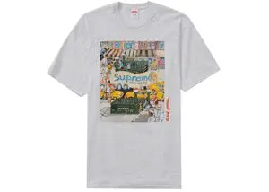 Supreme Manhattan Tee Shirt Ash Grey