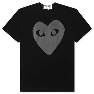 Play Comme Des Garcon Heart T-shirt - Black