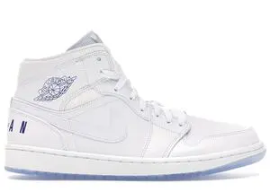 JORDAN 1 Mid Pure Sneakers - White/concord
