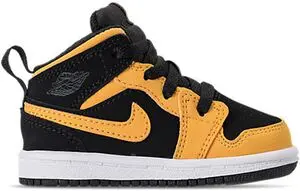 JORDAN 1 Mid Reverse - Black/university Gold/white