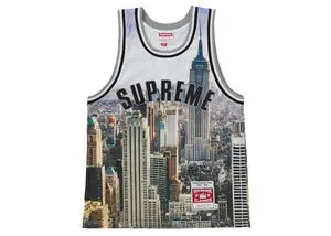 Supreme Mitchell & Ness Basketball Jersey - Sky Blueline